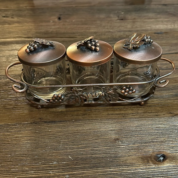 Other | Grapes Grapes Vine Wine Country Candle Country Canisters Set Of ...